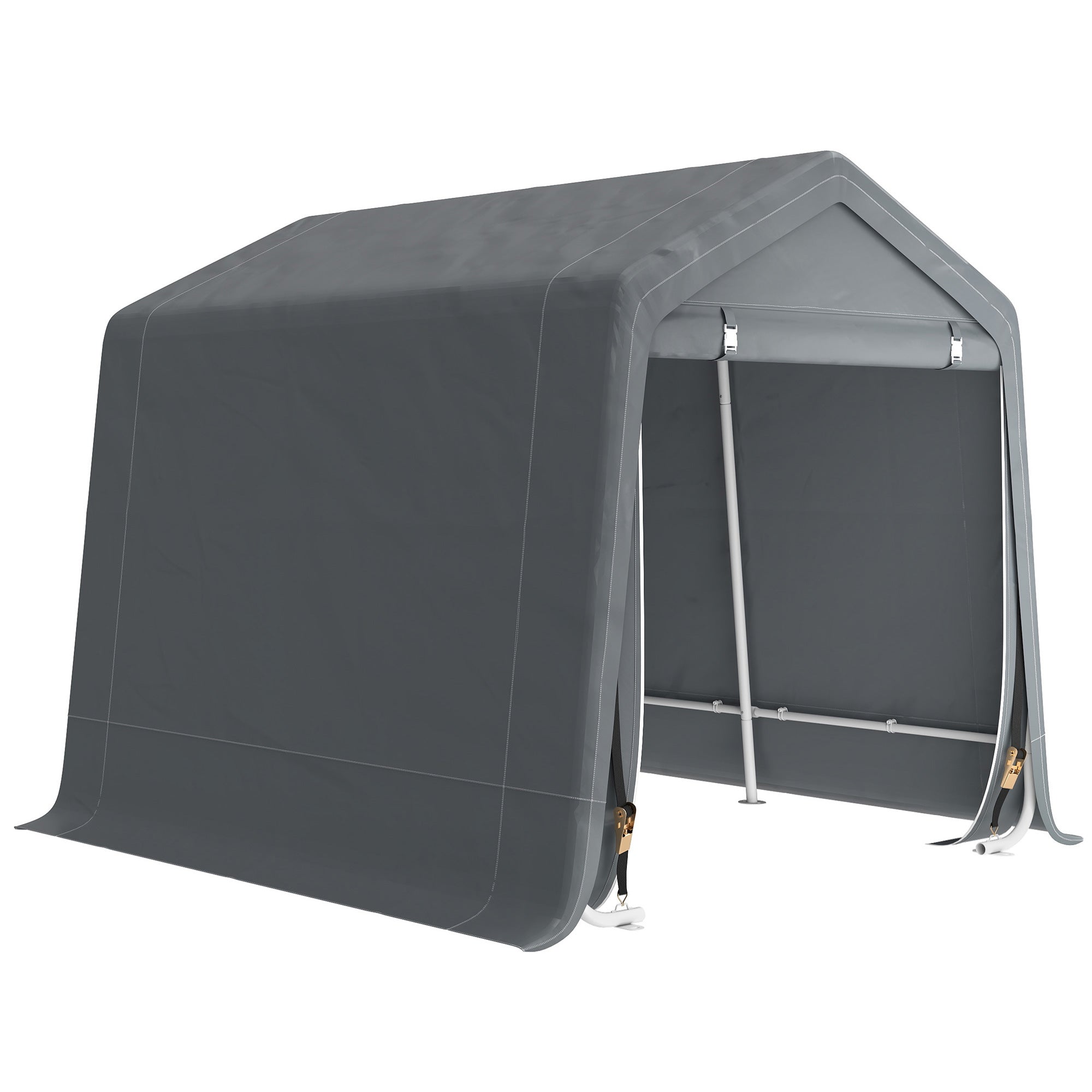 Outsunny 8 x 6.5 ft Outdoor Garden Storage Shed, Waterproof Bike Tent ...